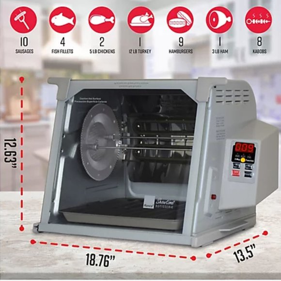 RONC0 | Kitchen | Ronco Platinum Edition Digital Showtime Rotisserie ...